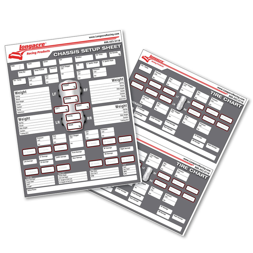 Chassis Set-up / Tire Chart – Longacre Racing