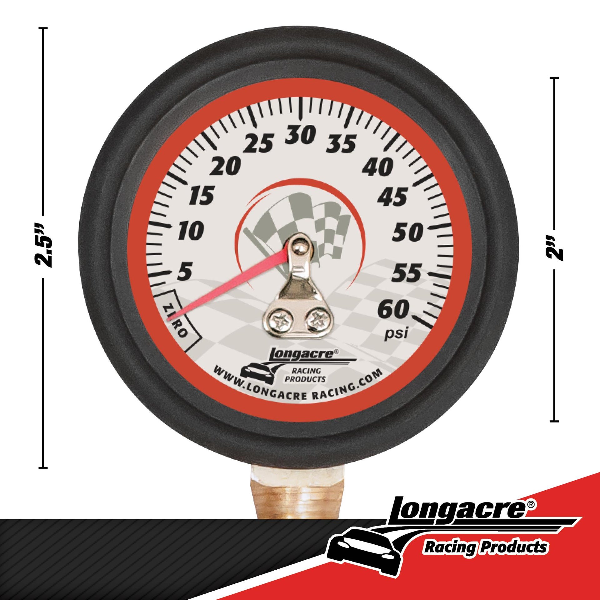 Basic 2" Tire Gauge – Longacre Racing