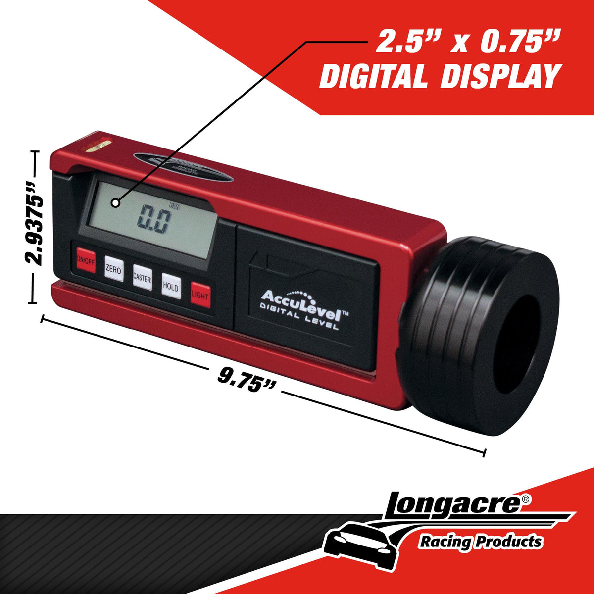 Digital Caster / Camber Gauge with AccuLevel™ – Longacre Racing